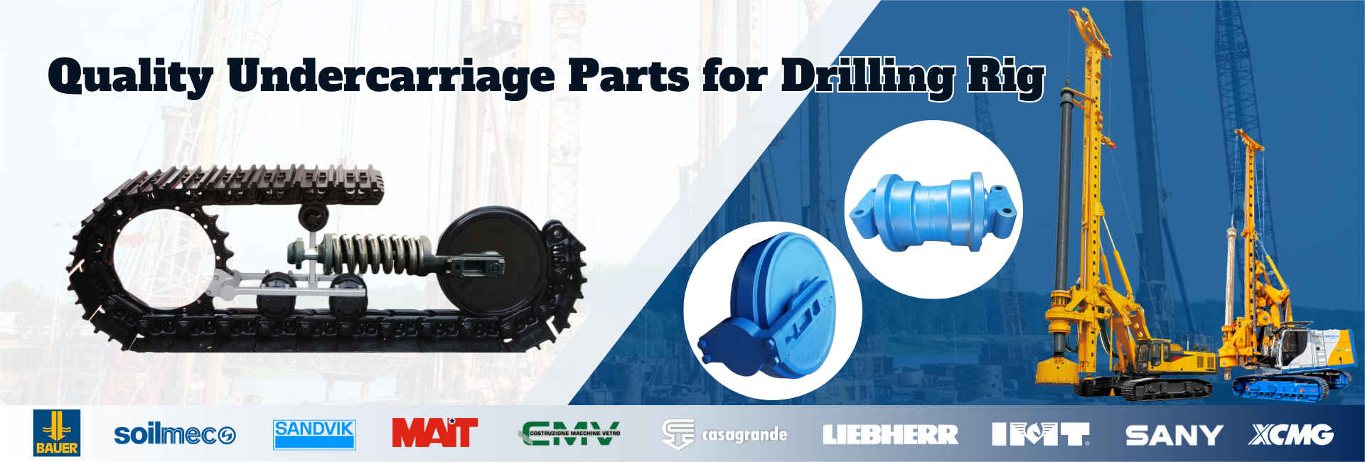 BG28 Undercarriage Parts Packing & Delivery for Bauer Drilling Rig